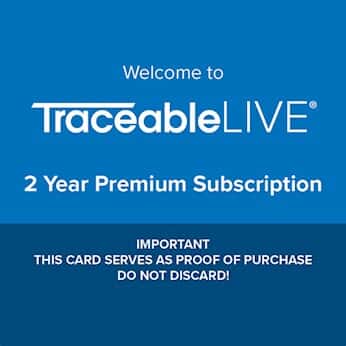 TraceableLIVE®® Subscription Activation Codes | Traceable®